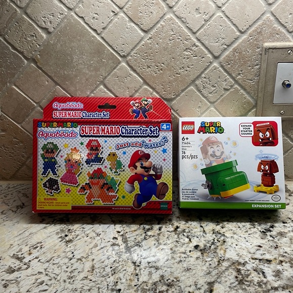 Lego & Aquabeads | Toys | Super Mario Aquabeads Character Set Lego 744 ...